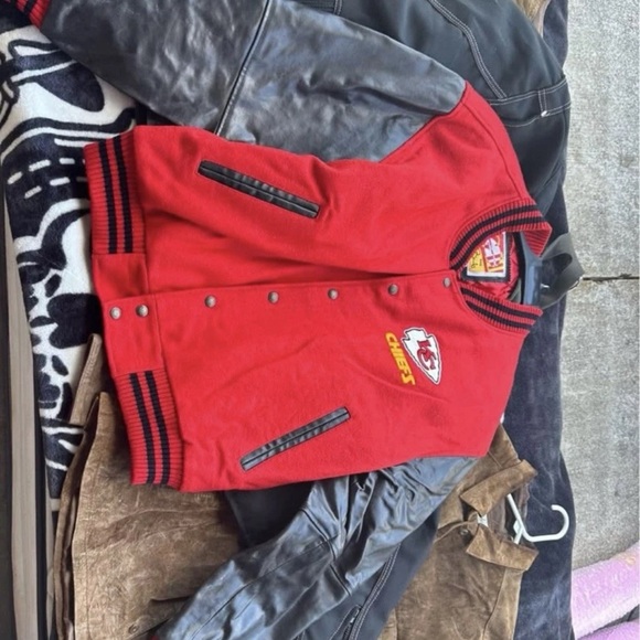Ferrari | Jackets & Coats | Ferrari Red And Black Varsity Bomber Jacket ...